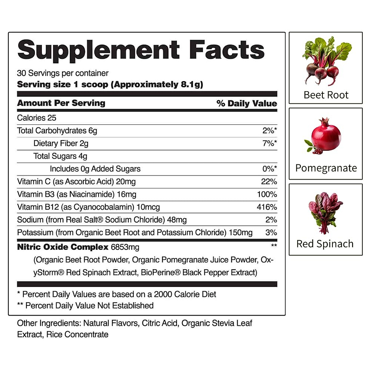 Snap Supplements USDA Organic Beet Root Powder, 3-in-1 Nitric Oxide Supplement, Support Healthy Blood Circulation, 250g (Apple)