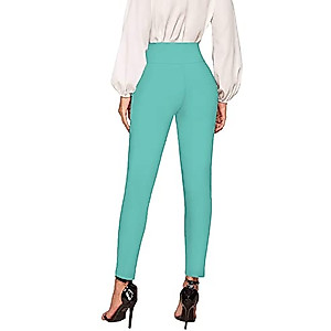 Hybrid Women Stretch Skinny Dress Pants Pull On Office Leggings Trousers KP45002SKX 1073T Mint 2X