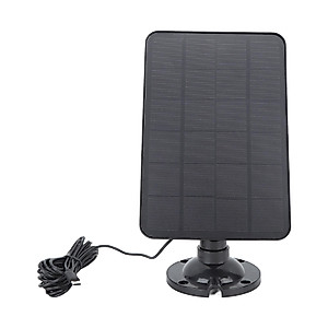 Solar Panel, High Temperature Resistant 10W 5V Type C Interface Solar Panel Charger Black for Surveillance Camera