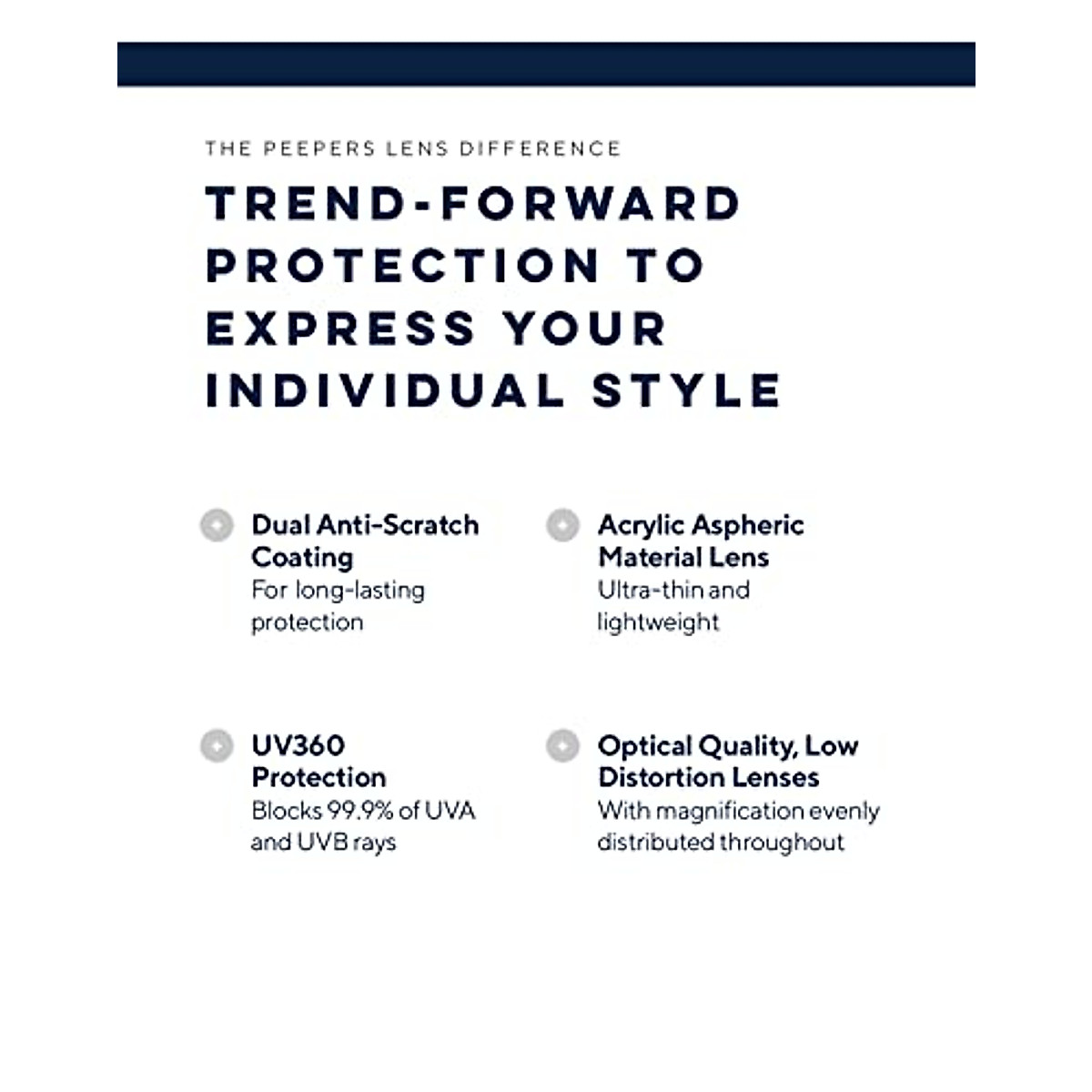 Peepers by PeeperSpecs Women's Skinny Mini Rectangular Reading Glasses, Blue, 48 + 2.25