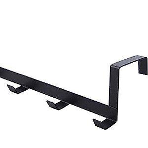 Coat Clothes Hanger, Versatile 5-Hook Design Punch-Free Wall Mounted Over Door Hook for Kitchen