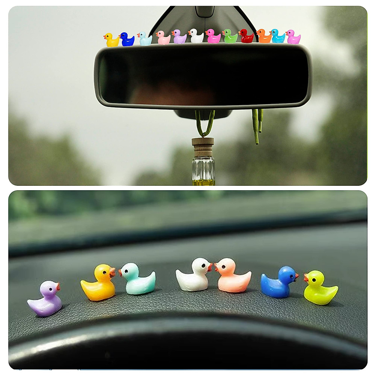 HAVAGDTM 120 PCS Mini Ducks Miniature Duck Figures for Ornament Miniature Garden Aquarium Mini Ducks DIY Handmade School Project Party Favor