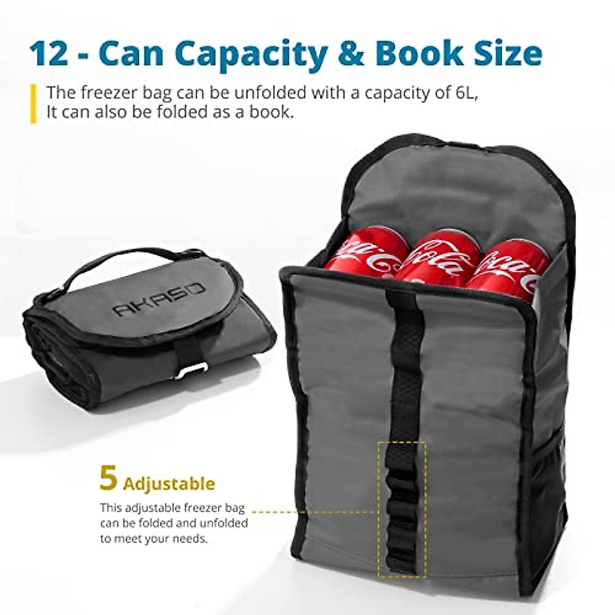 AKASO Soft Cooler Bag Portable Insulated Cooler Bags for Men