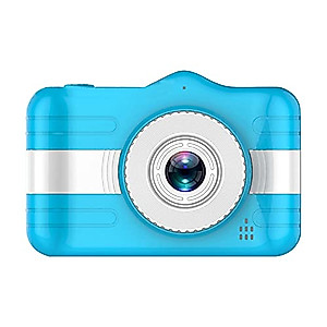 Multifunction Kids Digital Camera for Kids Birthday New Year Gifts Camera 3.5inch Screen Rechargeable Front and Back Double Lens 2mp for Boys Girls 2023 (Blue)