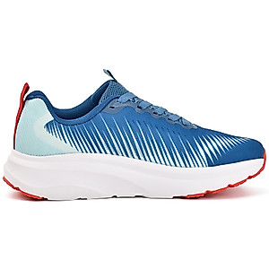 JACKSHIBO Wide Toe Box Shoes for Men Extra Wide Width Sneakers Women Road Running Walking Cloud Shoes Lightweight Breathable Cushioned Athletic Tennis Rubber Outsole Light Orange 9.5women/8men