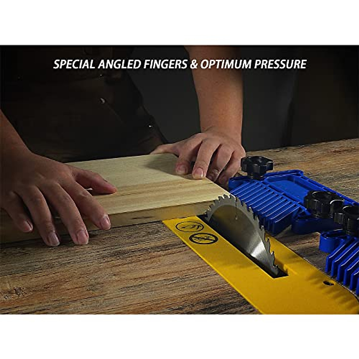 SUNLFPROD 2023 Upgrade Featherboard Safety Device Stackable Feather board for Most Standard 3/4", 5/8" & 3/8" Miter Slots, Miter Track, T-Slots, T-Track on Table saws, Router Tables & Band Saw