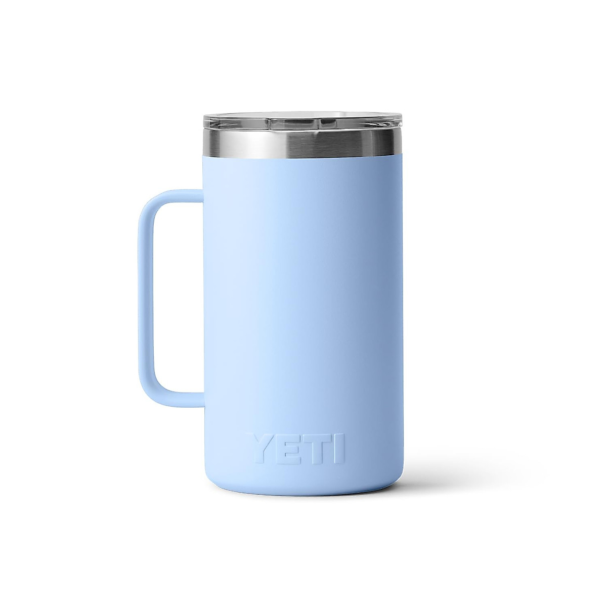 YETI Rambler 24 oz Mug, Vacuum Insulated, Stainless Steel with MagSlider Lid, Big Sky Blue