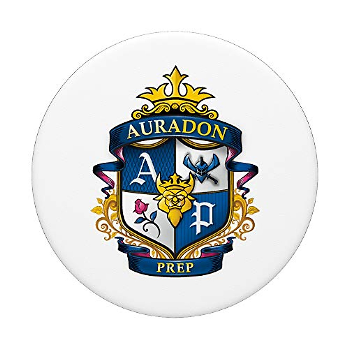 Disney Descendants Auradon Prep Crest PopSockets PopGrip: Swappable Grip for Phones & Tablets