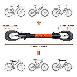 HYPERAX Special Combo - Volt RV with E-Bike Adapter - Platform Bike Rack for RV, Camper, Motorhome - for 2" Hitch Fits Up to 2 X 70 lbs Bike with Up to 5" Fat Tires