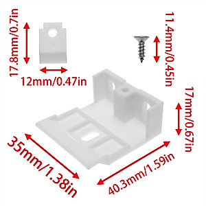 zutisay Support Bracket for Blinds Sunshade Bottom Mounting Bracket Blinds Mount Bracket Holder for Wide Beam Folding Shutters, etc. -6PCS