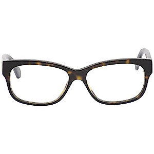 Gucci GG 0278O 002 Havana Plastic Rectangle Eyeglasses 53mm