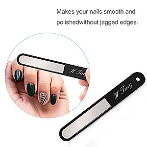 Nail Clipper, Black Matte Stainless Steel Nail Clippers Set, Finger Nail Clipper and Toenail Clippers Cutters with Leather Case, The Best Nail Clipper Gift for Men and Women by H Ting (Black)