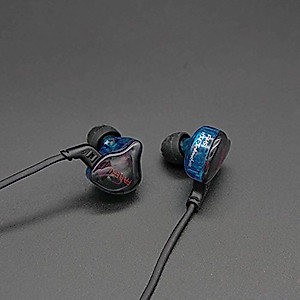 FAAEAL Earphones FMS Armature Dual Driver in-Ear Wired Headphones Detachable HiFi 1DD 1BA Bass Audio Monitors Noise Isolating Music Sports Earbuds Headset