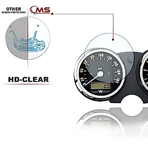 [2 Piece] Display Protection Film Speedometer Protection Film Suitable for Kawasaki W800 2018+ 2X Ultra Clear