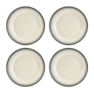 Mikasa Swirl Ombre Graphite 16 Piece Dinnerware Set, Service for 4