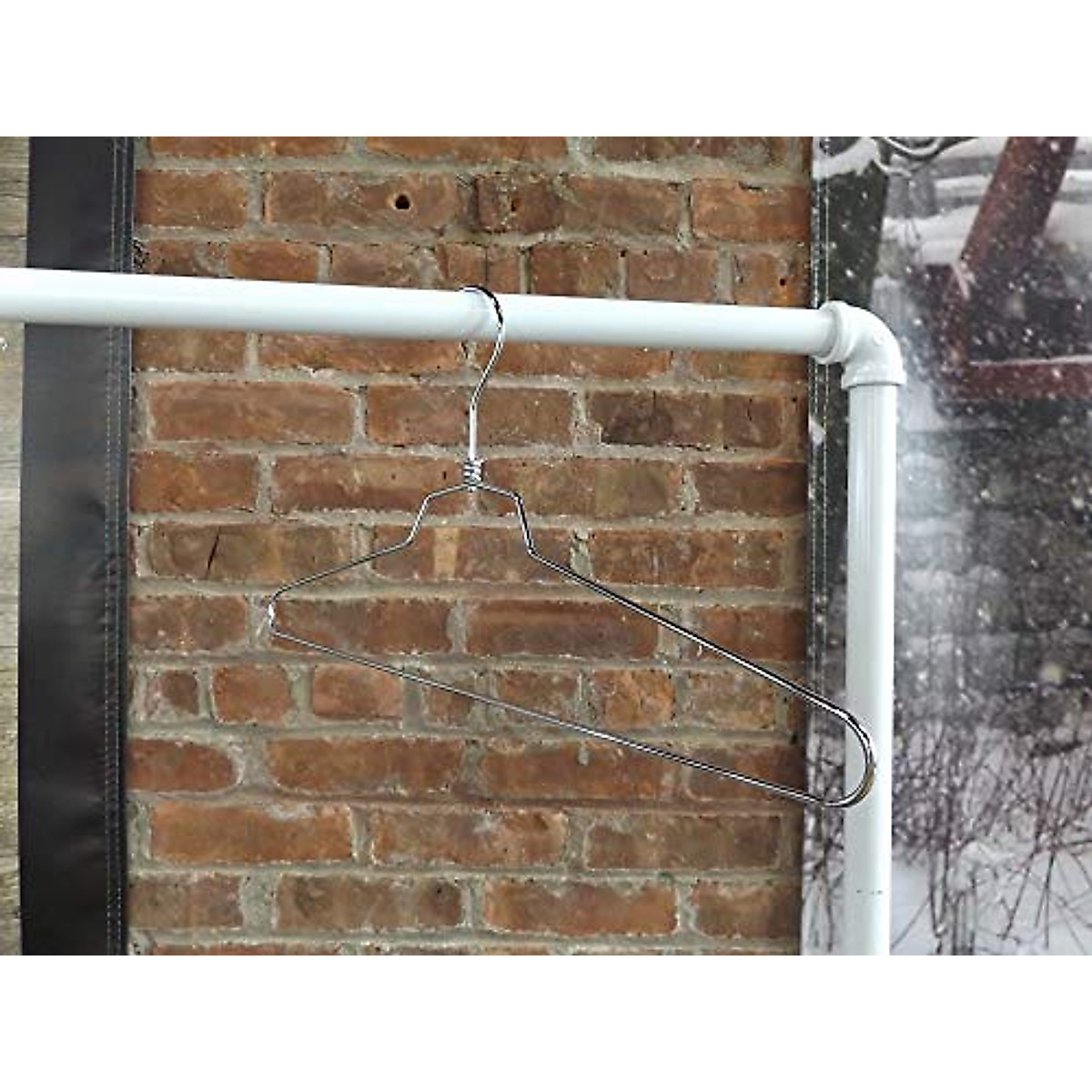 NAHANCO SLD-18HU, 18” High Polished Chrome Chic Shirt Hanger (Pack of 25)