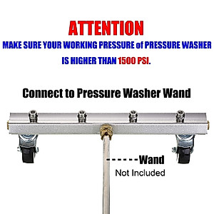 M MINGLE Pressure Washer Undercarriage Cleaner, Pressure Washer Extension Wand
