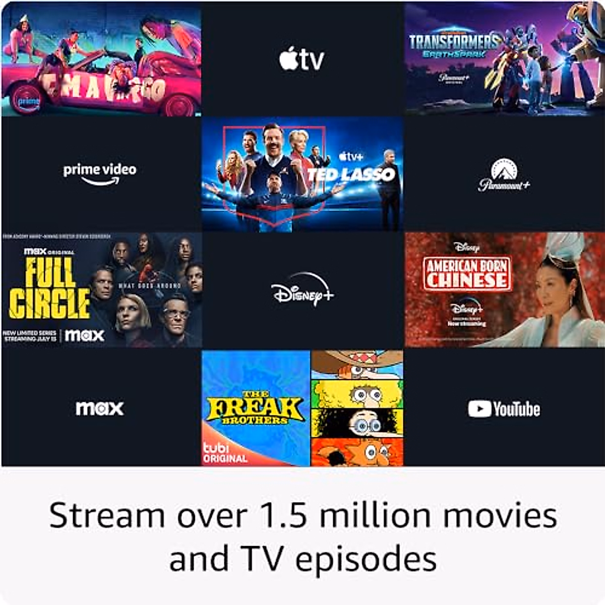 Amazon Fire TV Stick 4K streaming device, more than 1.5 million movies and TV episodes, supports Wi-Fi 6, watch free & live TV