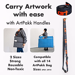 ARTPAKK | Protective Storage, Shipping, Packing | 57 1/16" x 78 3/4" - AP10 | Reusable, Waterproof & Acid-Free Lining | Large Framed Painting & Canvas Archival Portfolio | Eco Bubble Wrap Alternative