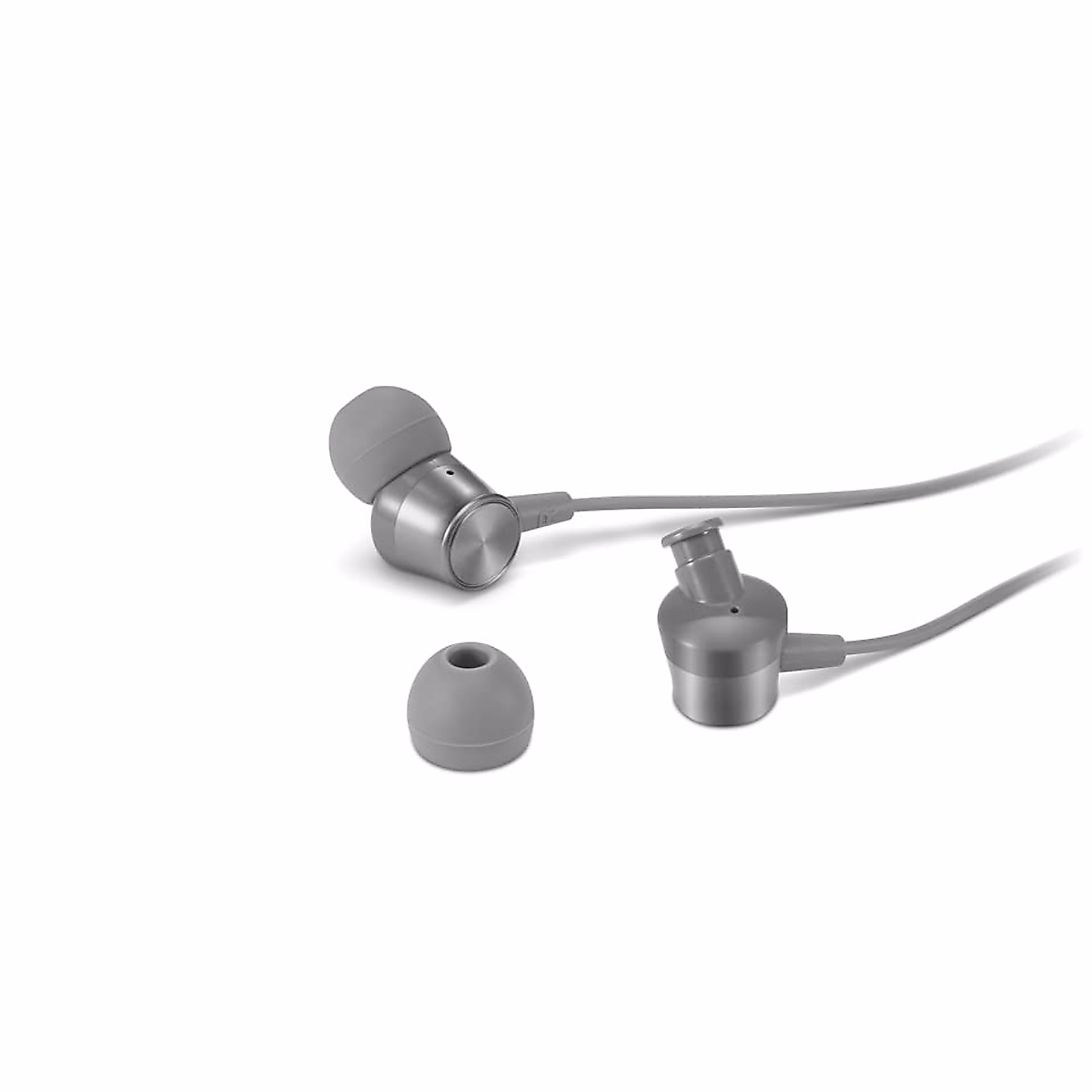 Lenovo - 300 Wired in-Ear USB-C Headphones - in-Line Microphone - USB-C Connectivity - Play & Pause Button - 3 Sizes Silicone Ear Tips Included
