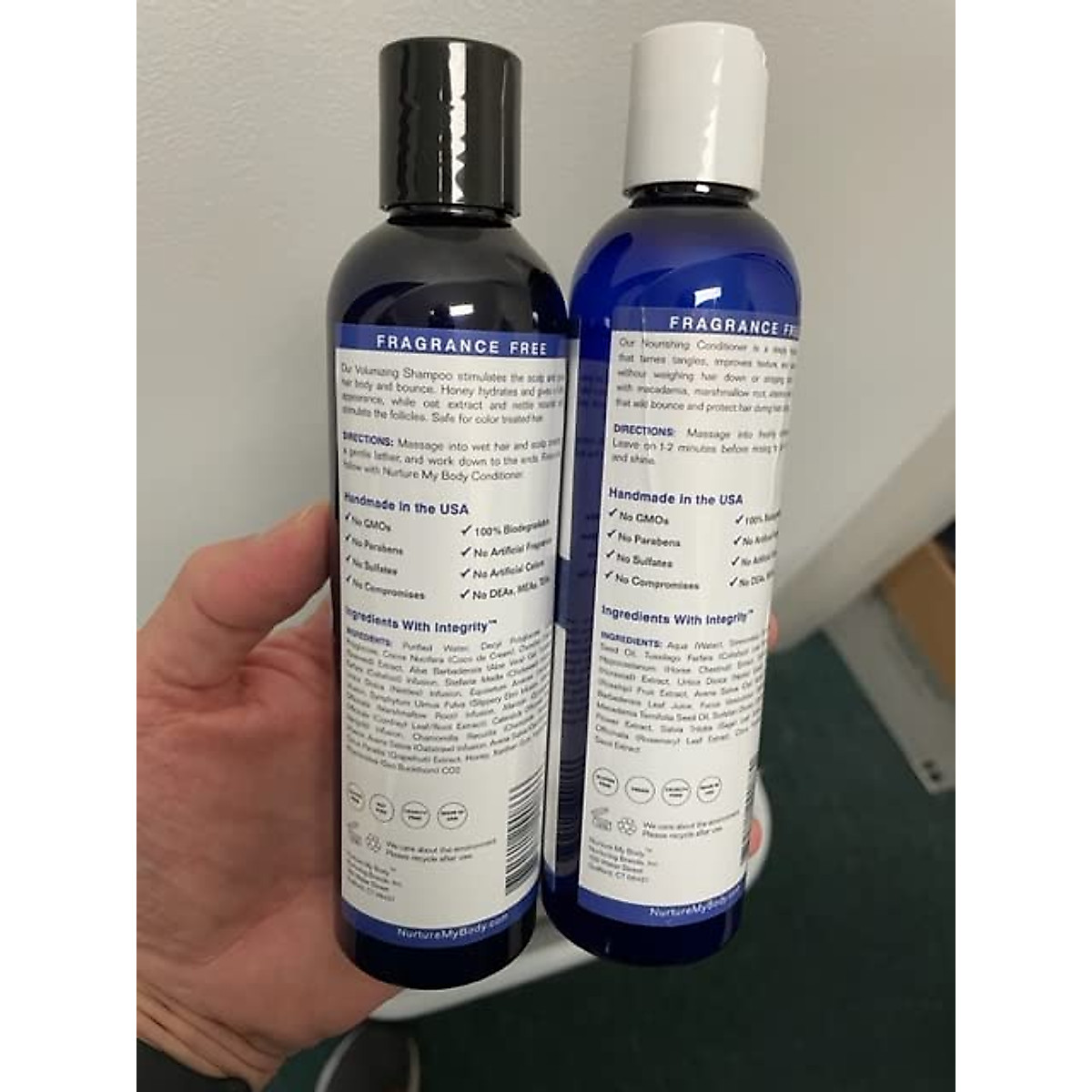 Nurture My Body Volumizing Hair Combo Pack | 8 oz. | Fragrance-Free Volumizing Shampoo & Nourishing Conditioner