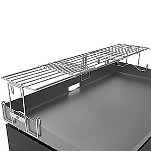 MixRBBQ Adjustable Griddle Warming Rack for Blackstone 17" 22" 28" 36" Griddles, Universal Cooking Grate BBQ Accessories Compatible with Camp Chef, Pit BOSS, Razor, Cuisinart, Royal Gourmet Griddles