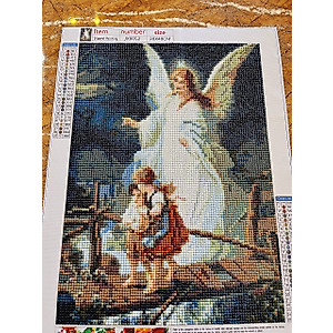 liziciti DIY Diamond Painting Kits for Adults Beginner and Kids, "Angels Around You" Full Drills 5D Diamond Mosaic Paintings for Home Wall Décor, 12" x 16"