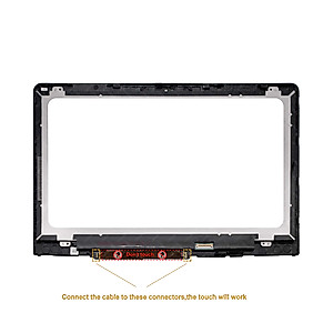 LCDOLED Replacement 14 inches FHD 1080P IPS LCD Display Touch Screen Digitizer Assembly Bezel with Board for HP Pavilion x360 m 14m-ba 14m-ba000 14m-ba100 14-ba153cl 14-ba253cl 14m-ba011dx 14m-ba114dx