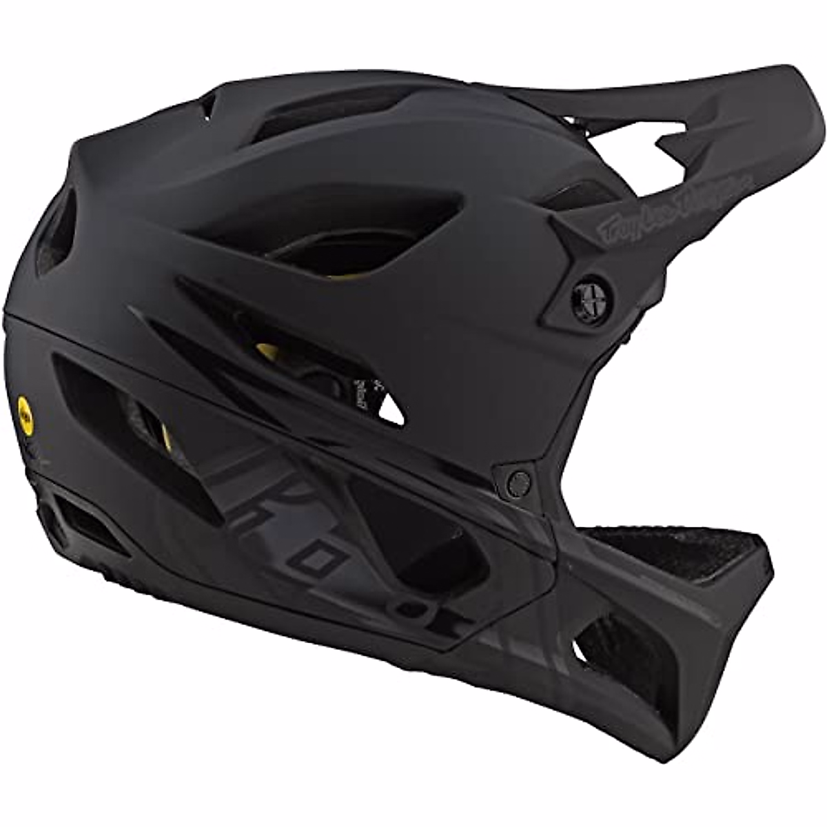 Troy Lee Designs Stage MIPS Stealth Full-Face Mountain Bike Helmet. Max Ventilation Lightweight EPP EPS Racing Downhill DH BMX MTB - Adult Men Women Unisex (Midnight, MD/LG)