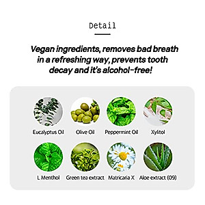 SODOWE. Vegan Oil-Pulling MOUTHWASH, 9.46 fl oz, Colorless and Odorless, Non-Alcohol Oral Rinse