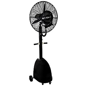 Luma Comfort MF26B High Power Misting Fan – All Metal 26” with 1000 Sq Ft Cooling & 5 Gal Tank