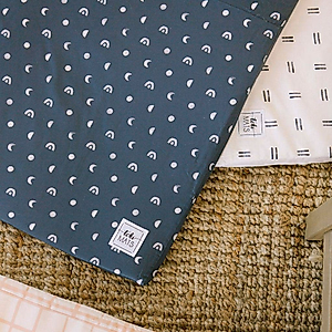 Toki Mats | Organic Standard Play Mat 40 Inches x 40 Inches | Celestial |Padded Play Mat with Included Cotton Removable Washable Cover