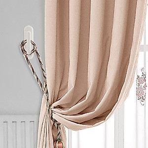 GCRQ 6 Pieces Baby Proofing Safety Door Window Blind Cord Blind Cord Winder Safety Wall Hook Wrap Cleats Blinds String Holder No Tools Needed Easy Installation with Adhesive