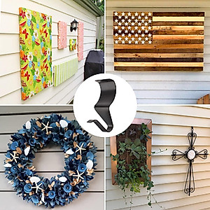 MOROBOR Vinyl Siding Hooks, 30pcs Heavy Duty Stainless Steel Vinyl Siding Hangers, Vinyl Siding Clips Vinyl Siding Hooks Hanger No Hole Siding Clips for Hanging Lights Wreath Decorations