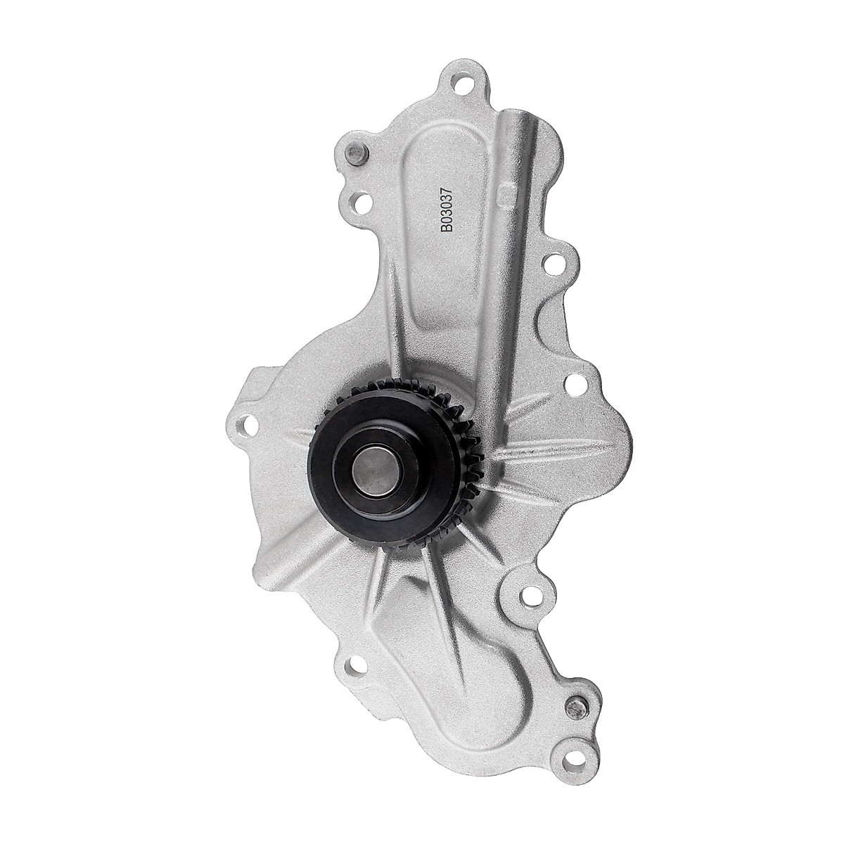 BOXI Engine Water Pump w/Double-Row Sprocke & Gasket Fit for Ford Edge Explorer Flex 2011-2019 / for Lincoln Continental MKS MKT MKX MKZ 2011-2019 / V6 3.5L 3.7L / Replace# 252-955 19326227