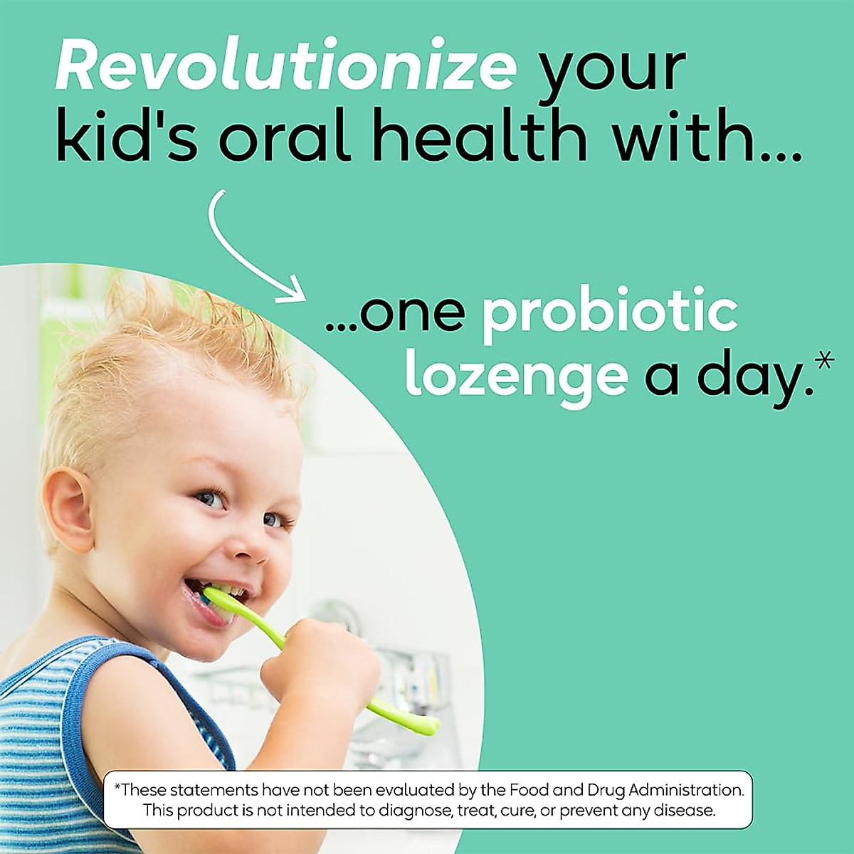 BioGaia Prodentis Kids | Dental Probiotics for Teeth and Gums | Promotes Good Oral Health & Gut Health Too | Oral Probiotics | 30 Apple-Flavored Lozenges | 1-Pack