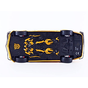 Transformers 1:24 1977 Chevy Camaro Bumblebee Die-cast Car with Coin, Toys for Kids and Adults