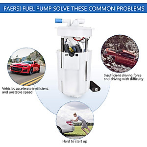 FAERSI Fuel Pump Assembly Replace# E8496M Replacement for 2002-2003 Nissan Altima L4 2.5L 2002-2003 Nissan Altima V6 3.5L