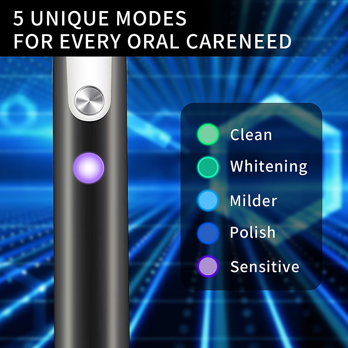 HONGGOLD Sonic Toothbrush for Adults and Kids， Electric Toothbrushes 5 Modes Smart Timer Tooth Brush Electric Set 6 Brush Heads, Waterproof IPX7, Sonic Electric Toothbrush, Pink