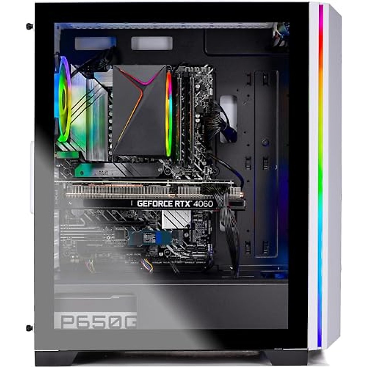 Skytech Chronos Gaming PC Desktop – Intel Core i5 12400F 2.5 GHz, NVIDIA RTX 4060, 1TB NVME SSD, 16GB DDR4 RAM 3200, 650W Gold PSU, 11AC Wi-Fi, Windows 11 Home 64-bit