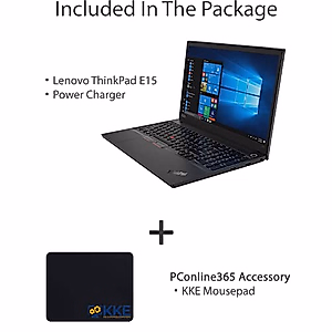 Lenovo Thinkpad E15 Business Laptop, 15.6" FHD IPS Display, Intel Core i7-10510U, 32GB RAM Memory, 1TB PCIe NVMe SSD, Webcam, Zoom Meeting, Windows 10 Pro, Black