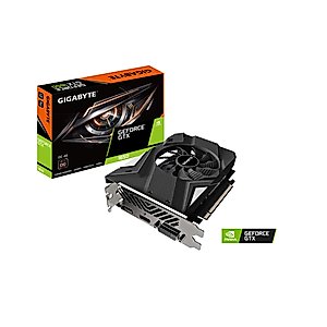 GIGABYTE GeForce GTX 1650 D6 OC 4G Graphics Card, 170mm Compact Size, 4GB 128-Bit GDDR6, GV-N1656OC-4GD REV2.0 Video Card