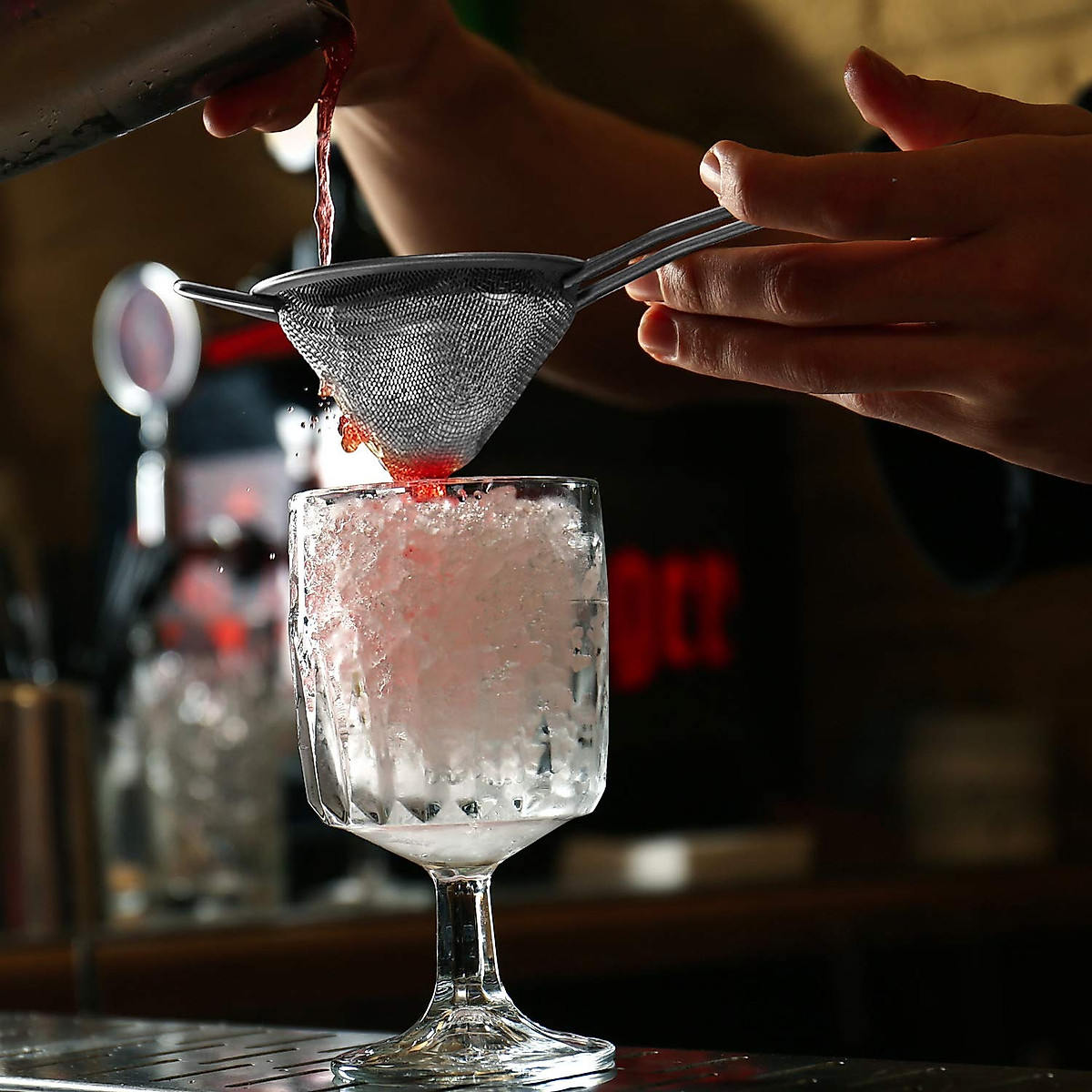 Yungyan 15 Pieces Tea Strainers Cocktail Strainer 3.3 Inches Stainless Steel Fine Mesh Tea Strainer Colander Conical Food Loose Practical Tool, Silver (Silver)