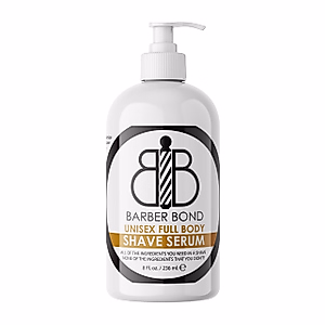 Barber Bond® Premium Unisex Full Body Shave Serum (8oz) Clear Shave Gel