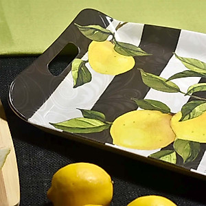Bamboo Table Lemon Branch 18 x 12-inch Serving Tray