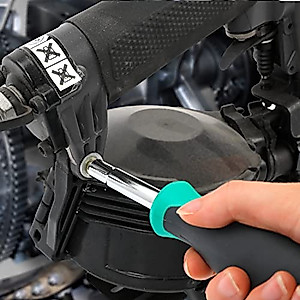 Amazon Brand - Denali 6 In 1 Multi-Bit Screwdriver/Nut Driver, Multicolor(Silver, Northern Glow Green, Grey)