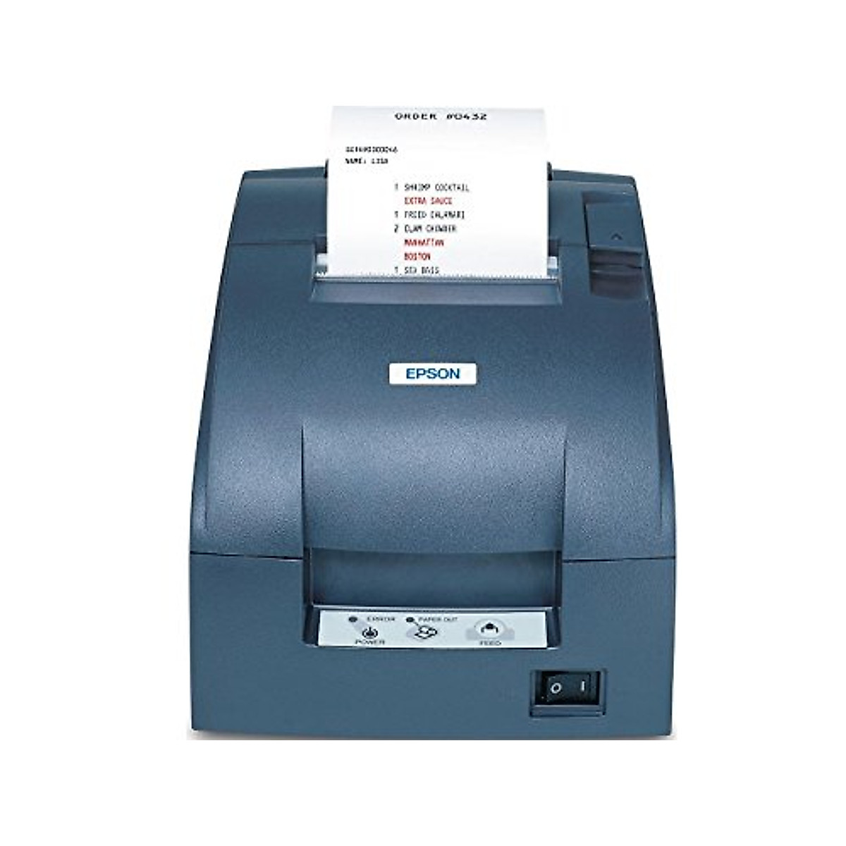 Epson TM-U220D, Impact, two-color printing, 6 lps, USB Interface, Tear bar, Solid Cover & power supply, Dark gray, RoHS C31C515A8761