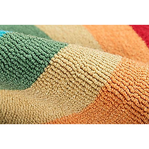 Novogratz by Momeni Rugs Cucina Half Moon Rainbow Kitchen Mat 1'5" x 2'10", (Model: CUCINCNA12MTI152A)
