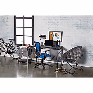 Brenton Studio® Radley Mesh Low-Back Task Chair, Blue/Black