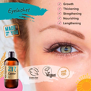 naissance Cold Pressed Castor Oil 16 fl oz - For Hair, Beard, Eyelashes, Eyebrows, Nails and Skin - Pure & Natural, Virgin, Unrefined, Vegan, Hexane-Free, Non GMO, Cruelty Free